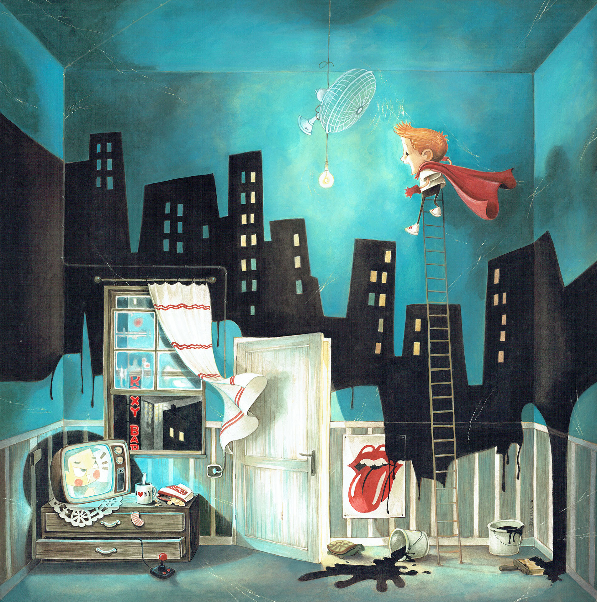 Daniela VOLPARI - Illustration originale - Super-héros débutant - Page ...