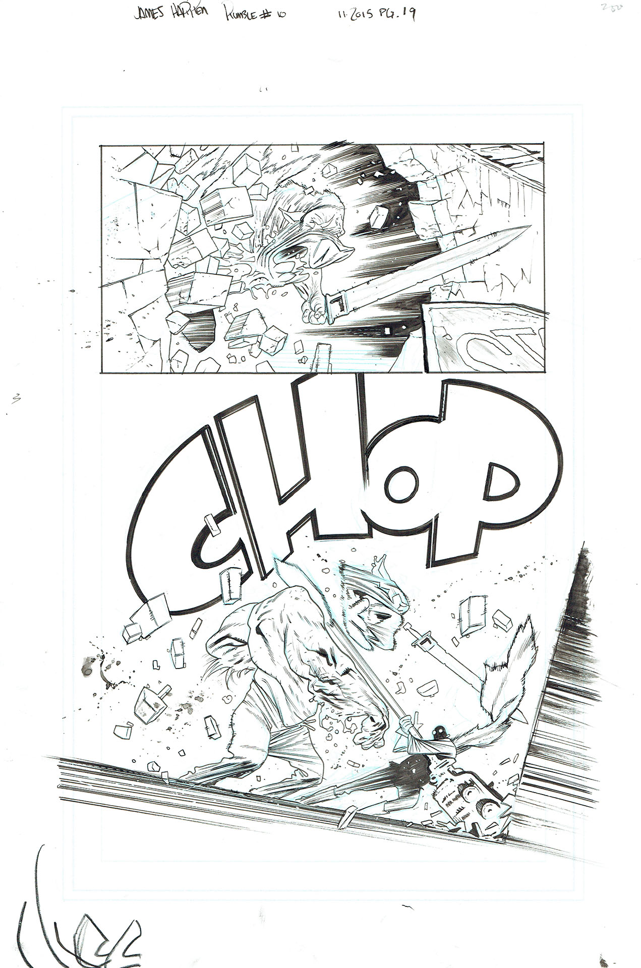 Rumble Original Art For Sale | ComicArtTracker